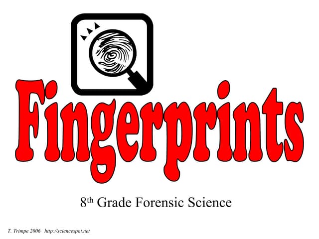 Henry’s 10 digit classification of fingerprint | PPTX