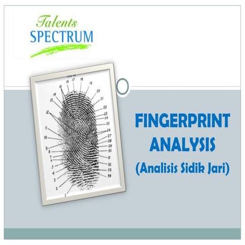 Fingerprint analysis | PPT