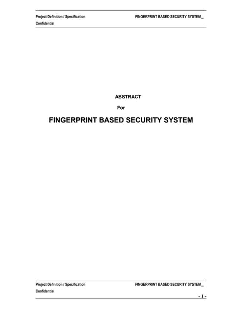 Finger print based bank locker system | DOC | Operating Systems | Computer Software and Applications