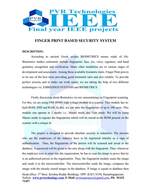 Bm 03 Fingerprint Based Attendance and Exam Hall Exam Paper Set ...