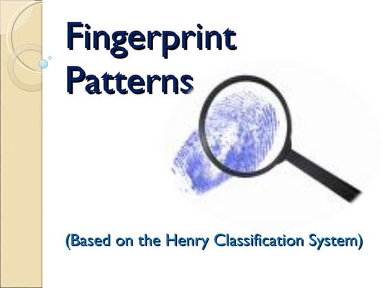 Fingerprint Classification | PPT