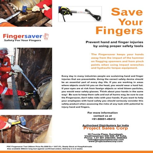 Fingersaver, now in India | PDF