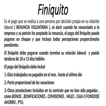 Finiquito | PPTX