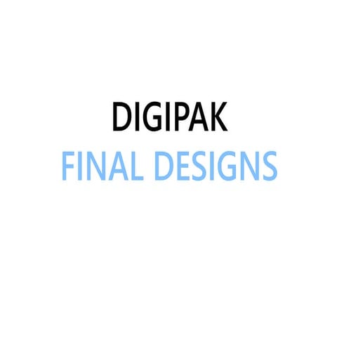 Digipak templates | DOCX