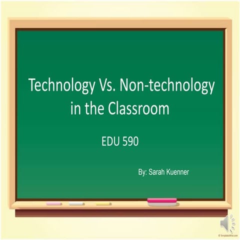 Technology vs. Non-Technology | PPTX
