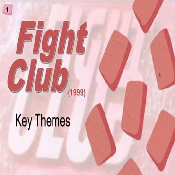 Finished Fight Club Key Themes Presentation | PPTX | Religion ...