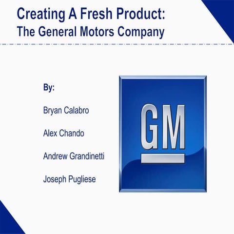 Introducing A New Car For General Motors | PPT