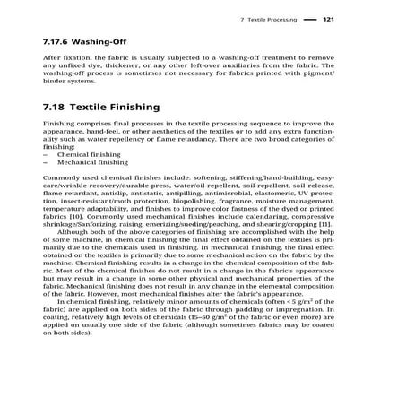 Textile Finishing a process to increase fabric properties | PDF
