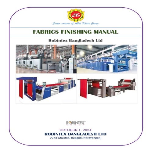 Finishing Manual Robintex (Abul Khair Group) | PDF