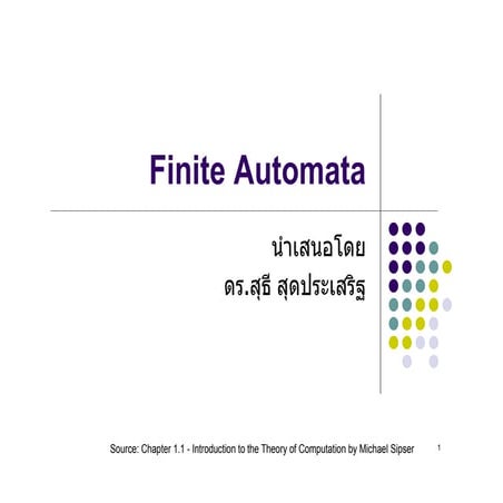 Finite automata | PPT