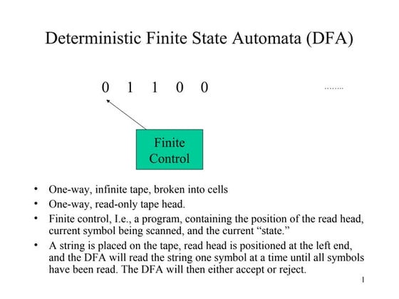 Deterministic Finite Automata Dfa Pdf Programming Languages Computing