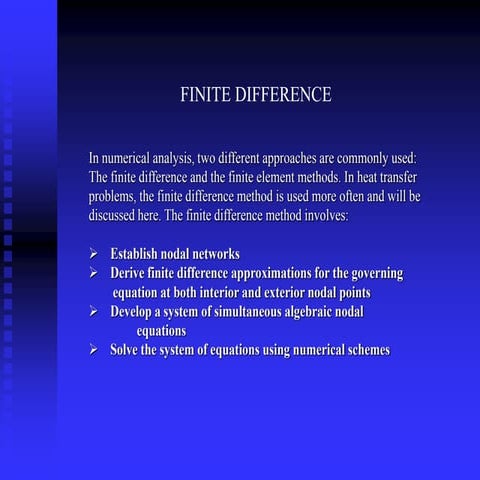 FINITE DIFFERENCE using numerical method.ppt