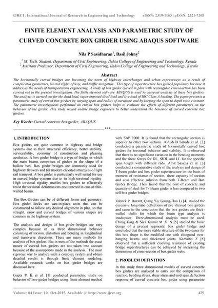 Using Finite Element Method For Analysis Of Single And Multicell Box