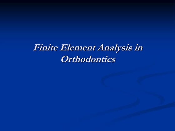 Biomechanical bone remodeling | PPT