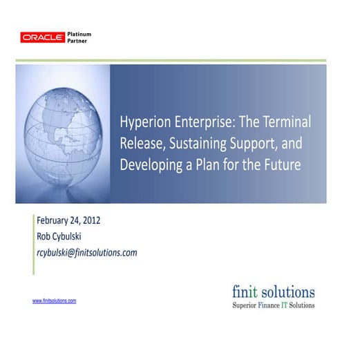 Finit solutions he terminal release webinar feb 2012 final | PPT
