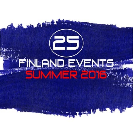 25 Finland Events i Summer 2016 | PDF