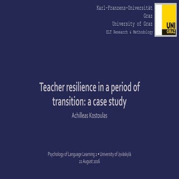 Teacher resilience at a time of transition | PPTX
