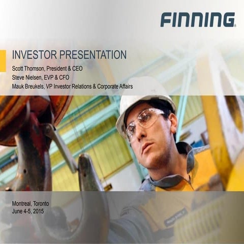 Finning Presentation June 2015 | PDF