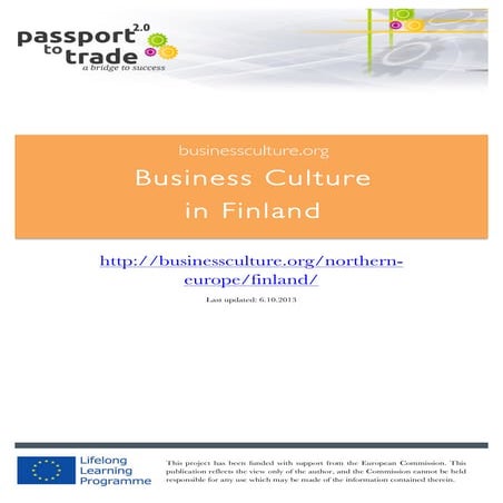 Finnish business culture guide - Learn about Finland | PDF