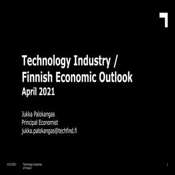 Finnish technology industry, April 2021 | PPTX