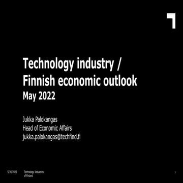 Technology Industry / Finnish Economic Outlook | PPTX