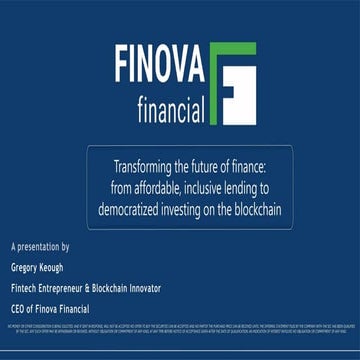 Finova Financial Pitch Deck | PPT