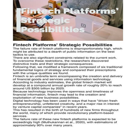 FINTECH PLATFORMS' STRATEGIC POSSIBILITIES | PDF