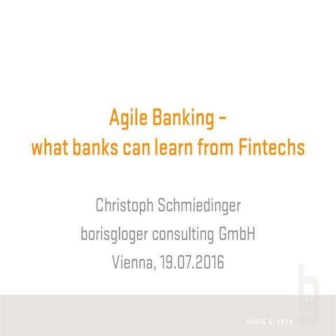 Agile Banking - What Banks can learn from Fintechs | PDF