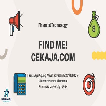 Find Me! Mengenal Fintech Aggregator CekAja.com