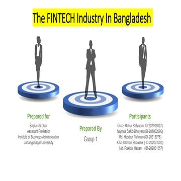 Fintech Industry In Bangladesh | PPTX