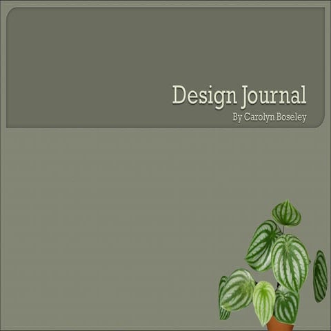 design journal | PPT