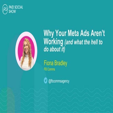 Why Your Meta Ads Aren't Working | PPT