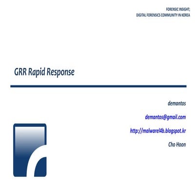 (Fios#03) 3. grr 사고 대응 프레임워크 | PPT