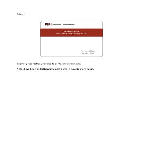 Fipi presentation fcabc conf2013 | PDF