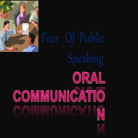 fear in public speaking | PPT