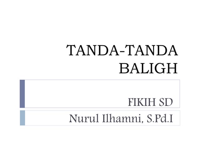 Menyambut Usia Baligh Kelas 4 SD Kurikulum Merdeka | PDF
