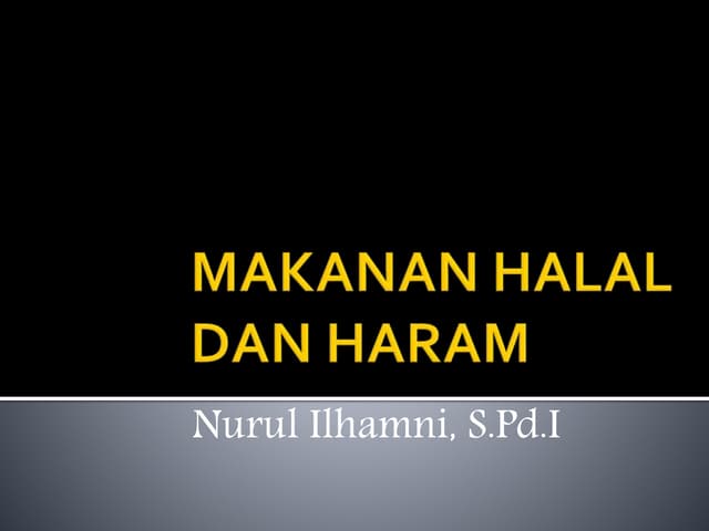 PENDIDIKAN AGAMAKELAS 6 HALAL DAN HARAM.pptx