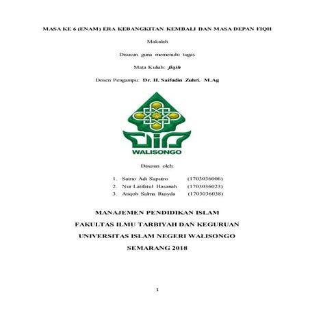 Fiqh kel 6 | PDF