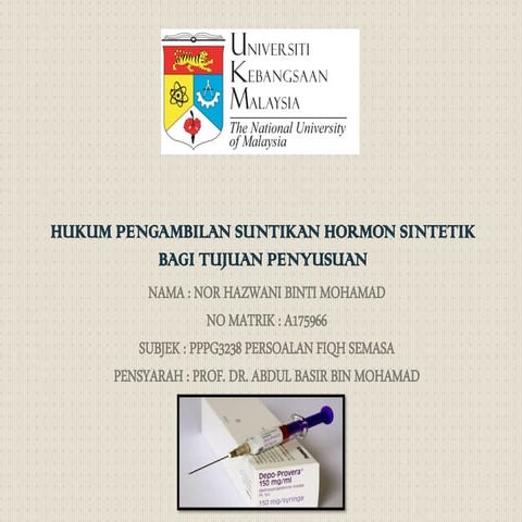 Suntikan hormon sintetik untuk penyusuan | PDF