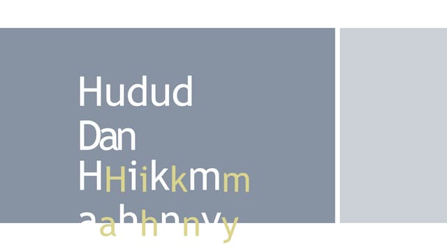 Hudud dalam pembelajaran fikih di MA Aliyah .pptx