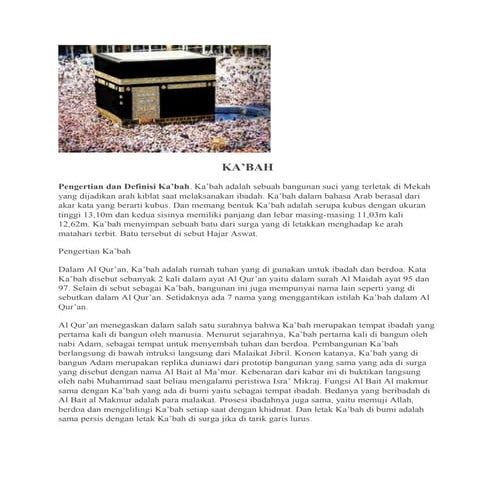 5 tempat penting di mekah | PPT