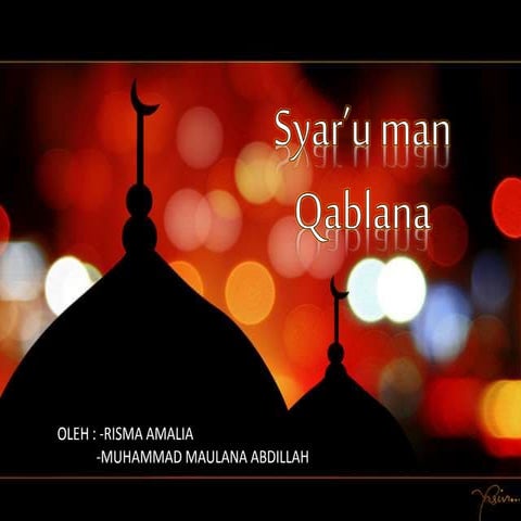 Fiqih - Syar'u man qablana | PPTX