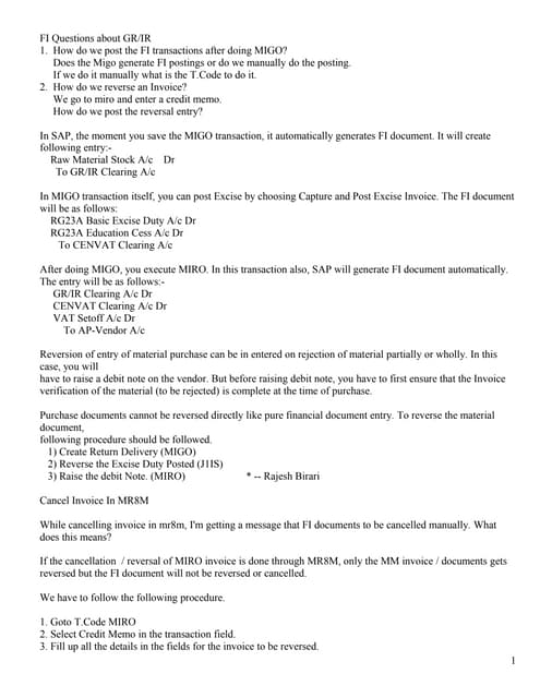 Sap fi accounting_entries_in_detail_10_g | PDF