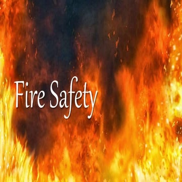 Fire safety | PPTX