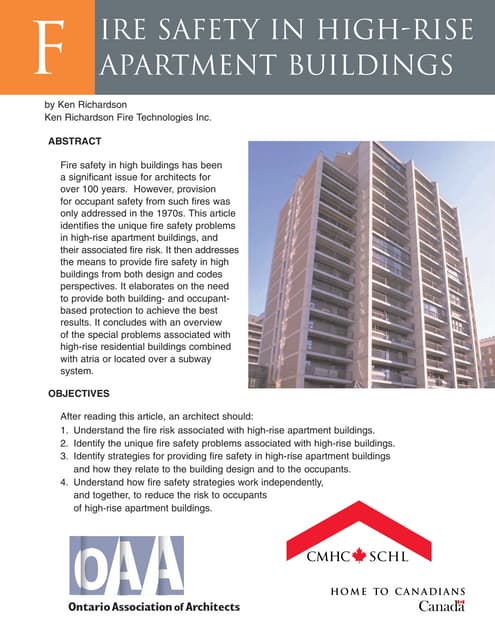 Fire Safety on High Raise Buildings | PDF