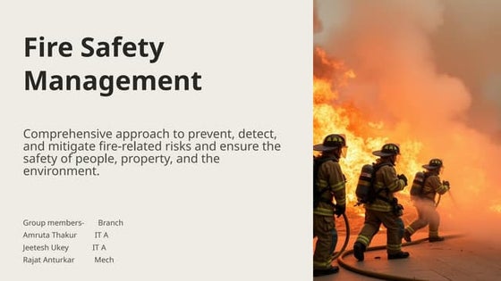 Fire safety plan for office environments | PPT