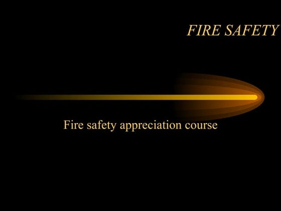 Basic fire safety | PPTX