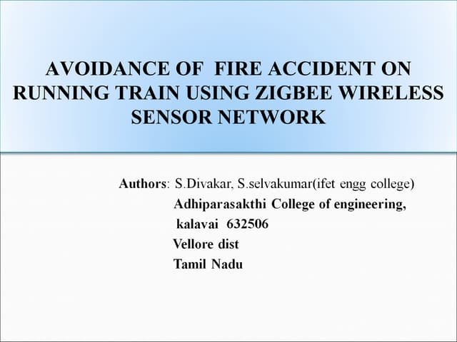 Automatic Train Collision and Accidence Avoidance system | PDF