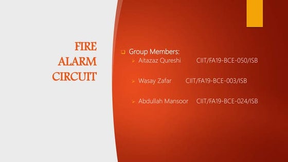 Fire alarm | PPT