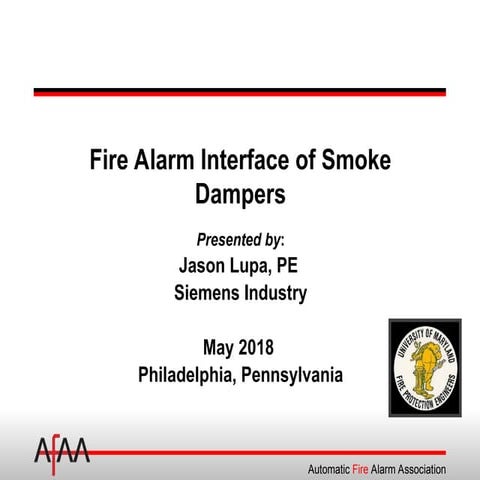 Fire Alarm Interface of Smoke Dampers.ppt